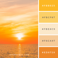 Orange Sunset Above Sea Color Palette 293 Ave Mateiu Orange Sunset Above Sea Color Palette 293 Ave Mateiu
