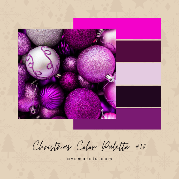 20 Christmas Color Palettes with Hex Codes + FREE Colors Guide | Ave Mateiu