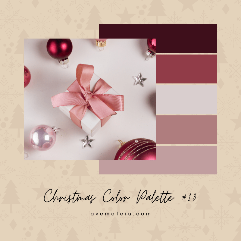 20 Christmas Color Palettes with Hex Codes + FREE Colors Guide | Ave Mateiu