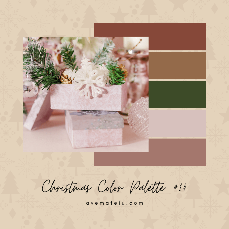 20 Christmas Color Palettes with Hex Codes + FREE Colors Guide | Ave Mateiu