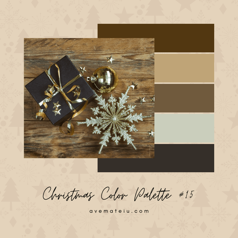 20 Christmas Color Palettes with Hex Codes + FREE Colors Guide | Ave Mateiu