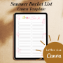 Summer Bucket List Canva Template - Ave Mateiu