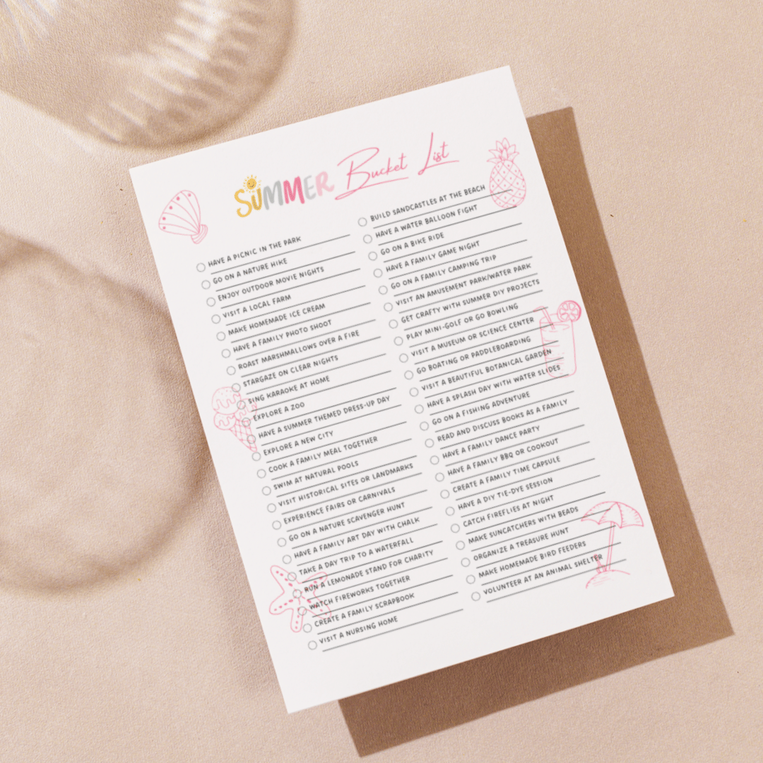 Summer Bucket List Canva Template - Ave Mateiu