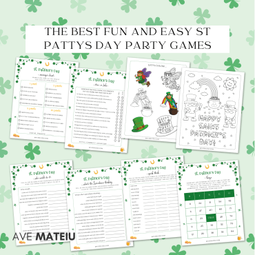 27 Printable St. Patrick's Day Party Games and Activities - Ave Mateiu