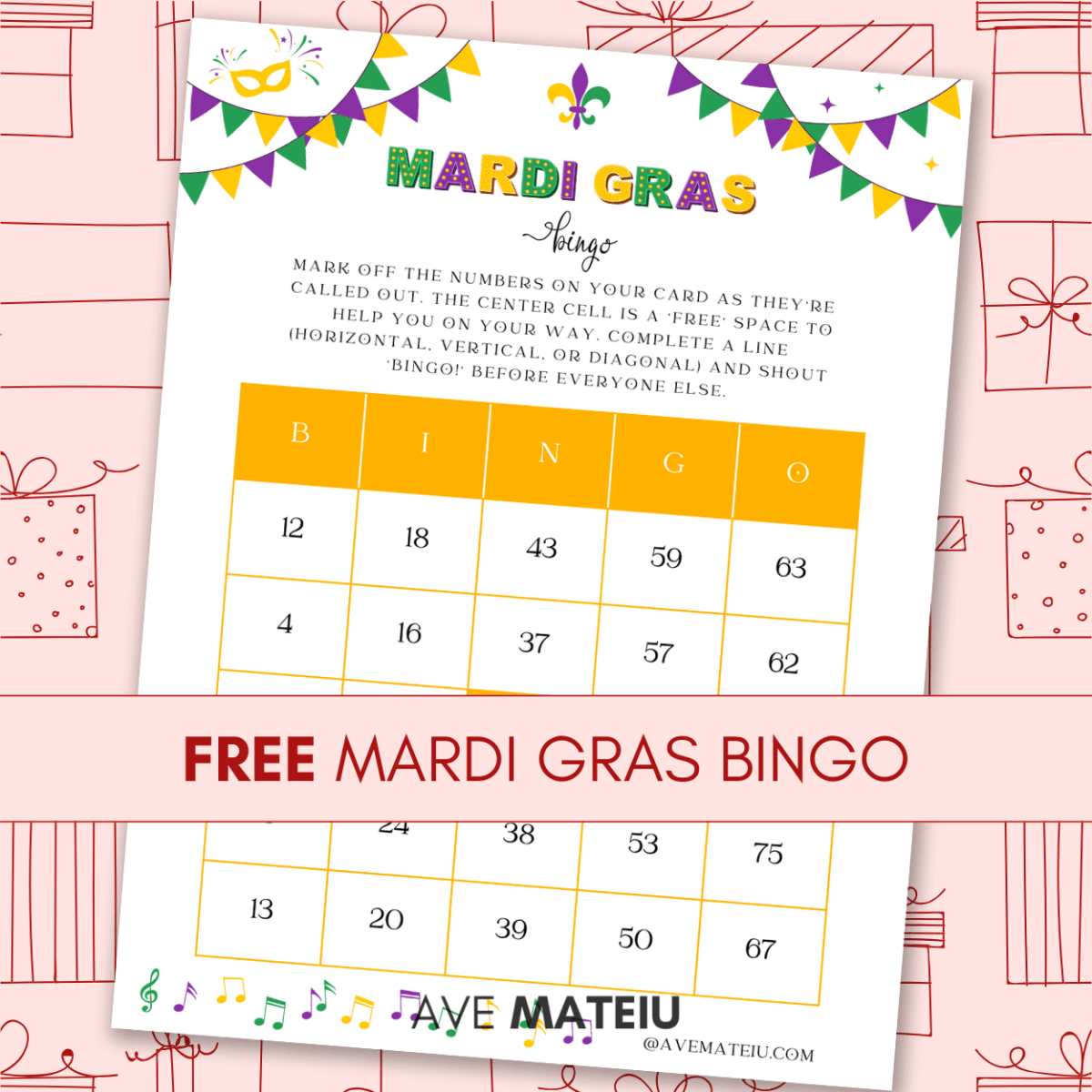 23 Printable Mardi Gras Party Games and Activities - Ave Mateiu